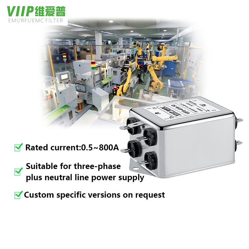 380V AC EMI Filter 20A 440V for Building Automation